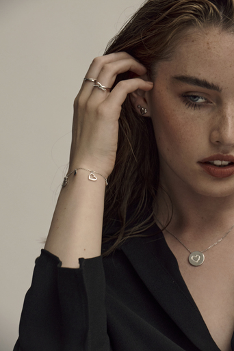 Heart Icon Silver Bracelet – Tipperary Crystal