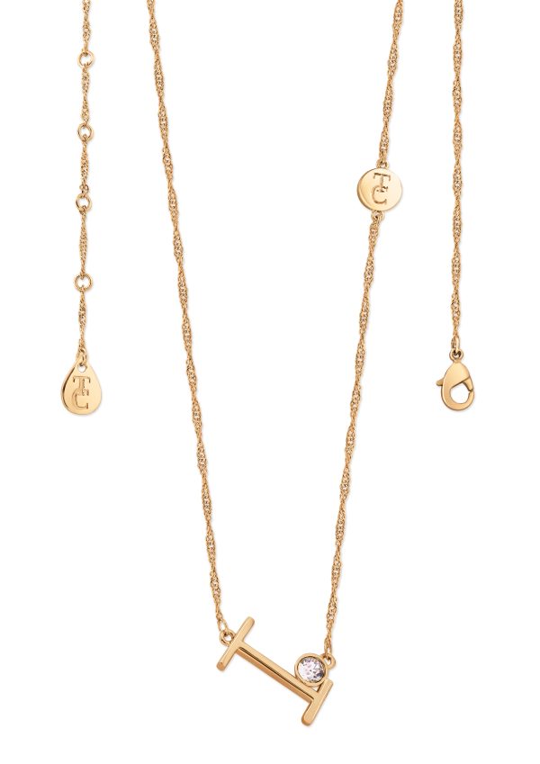 TIPPERARY CRYSTAL LETTER “I” PENDANT GOLD – Tipperary Crystal