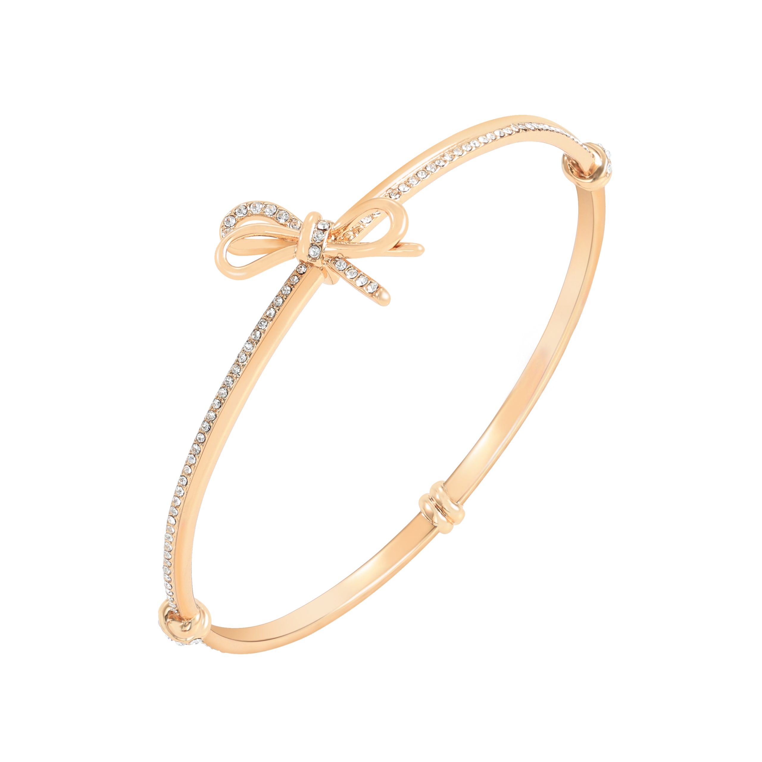 TC BOW – BANGLE CZ INSET GOLD (BB04621) – Tipperary Crystal